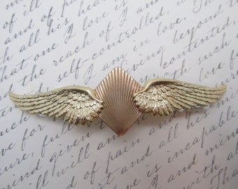 Angel wing hair clip | Etsy