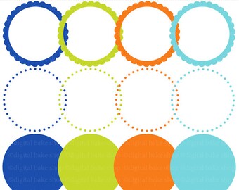 Popular items for circle clip art on Etsy