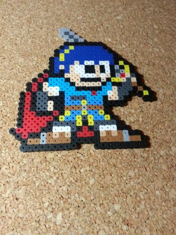 Marth Bead Sprite Super Smash Brothers Fire by DCBPerlerSprites