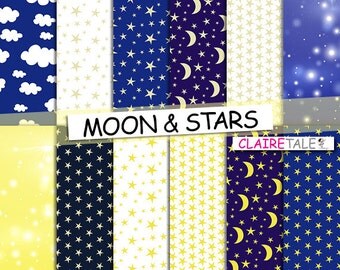 Popular items for star digital paper on Etsy