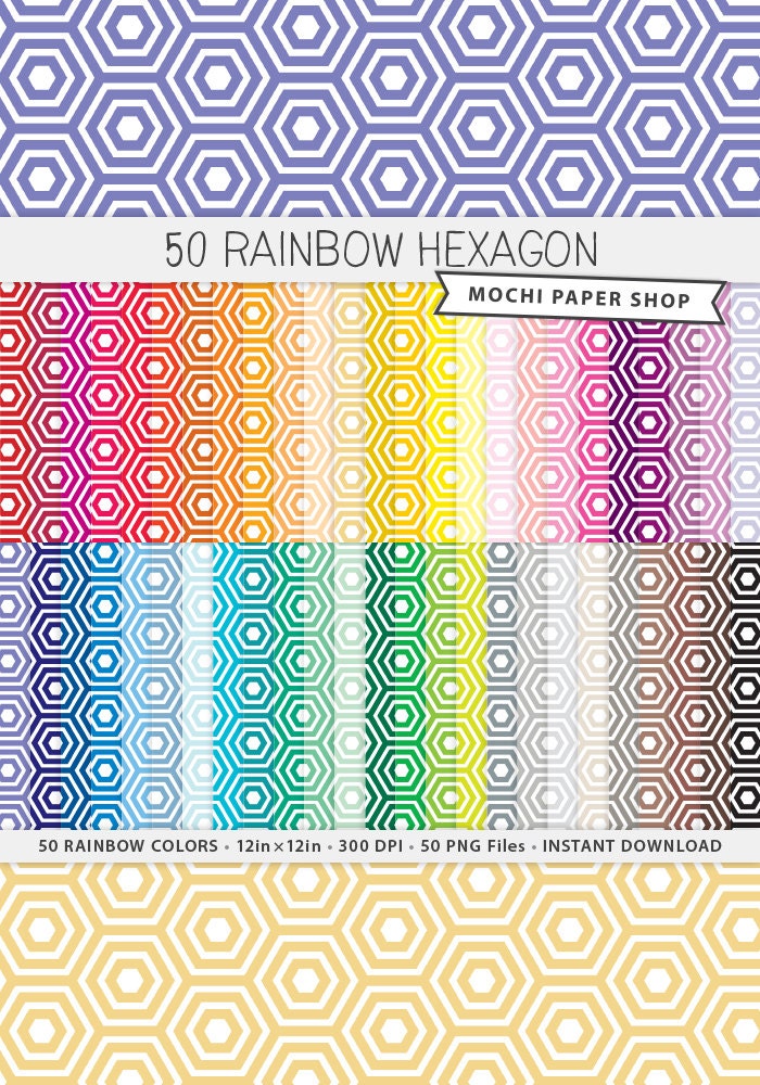 Hexagon Digital Paper Digital Hexagon Pattern Background