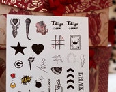 One Direction Inspired Temporary Tattoos Etsy One