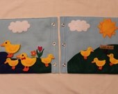Items similar to 5 Little Ducks Quiet Book Page- Children's Felt Book ...