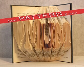 HEART MUM - Mother's Day - Mom Book Sculpture - Fast! Easy! DIY Upcycle ...