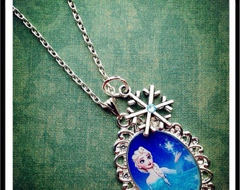 ON SALE-8/3-8/31 Disney Frozen necklace Elsa necklace Jewelry Disney's ...