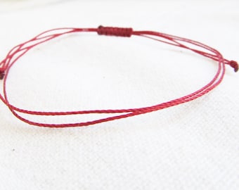 Chinese red bracelet | Etsy