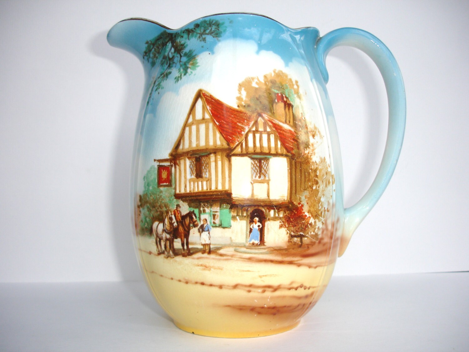 1930s Thomas Lawrence Falcon Ware Vintage Jug Vintage Water Pitcher ...