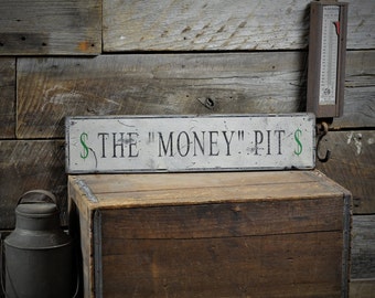 Distressed I Love You More Sign Rustic Hand Made Vintage