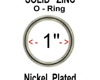 10 PIECES 2 Metal Split O Ring 2 inch NICKEL by SewingSupplies