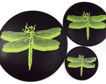 Popular items for dragonfly coasters on Etsy