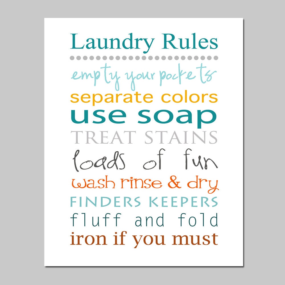 Printable Laundry Room Rules Printable Templates