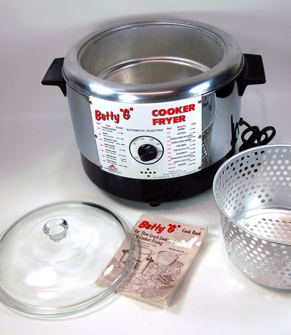 Retro Betty G Deep Fryer and Deep Fryer Thermometer