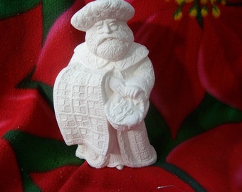 Seashell Santa in bisque Ready for you to paint by koppelkrafts