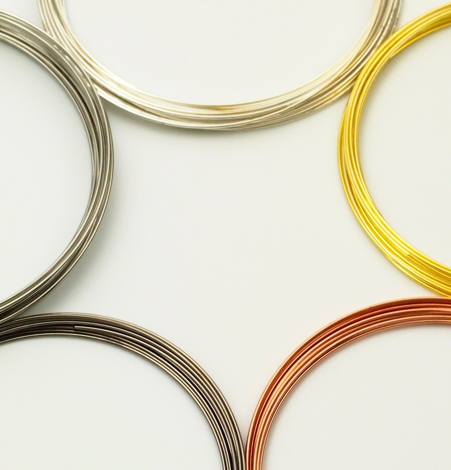 Best Bracelet Memory Wire Your Choice Silver Plate Gold