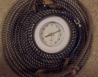 Wall Clock Cowboy Rope Clock Boot Spur Cowboy Lasso Rope Clock Lariat