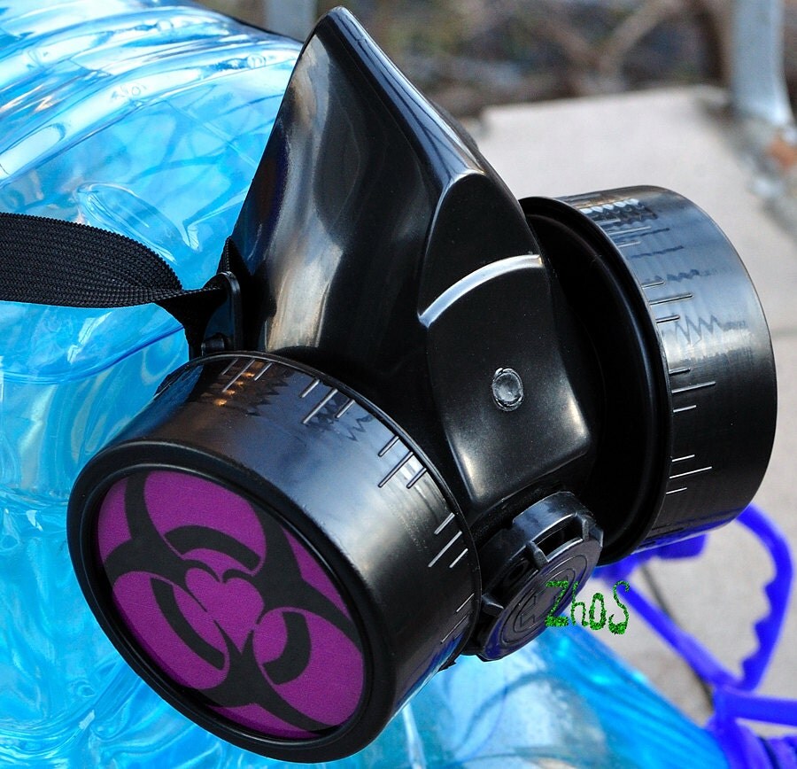 Cyber Mask Cyber Goth Respirator Black Gas Mask Love