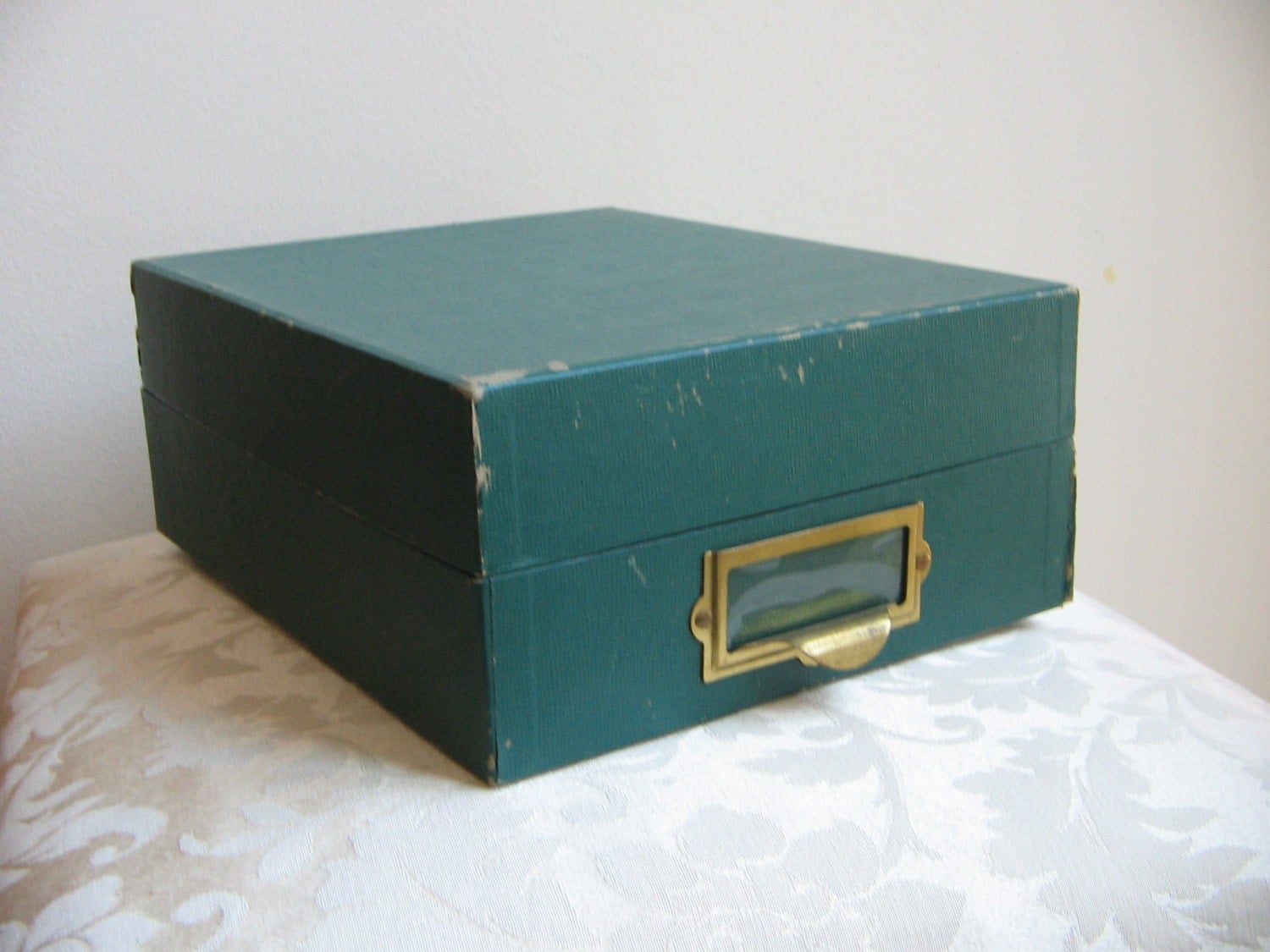 SALE Vintage Industrial Green Storage Box by Gaylord, Microfilm Filing ...