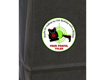 Laser Tag Birthday Party Sticker laser Tag Party Sticker Laser