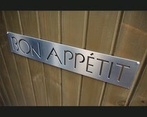 Popular items for bon appetit sign on Etsy