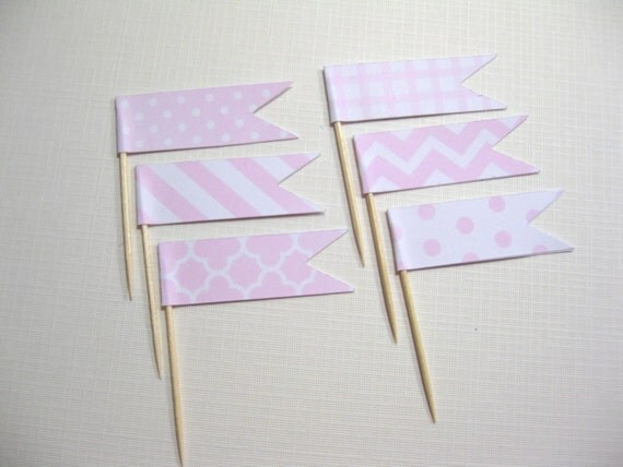 24 Flag Cupcake Toppers Food Picks Flag Picks Cupcake