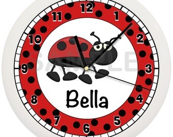 Ladybug clock | Etsy