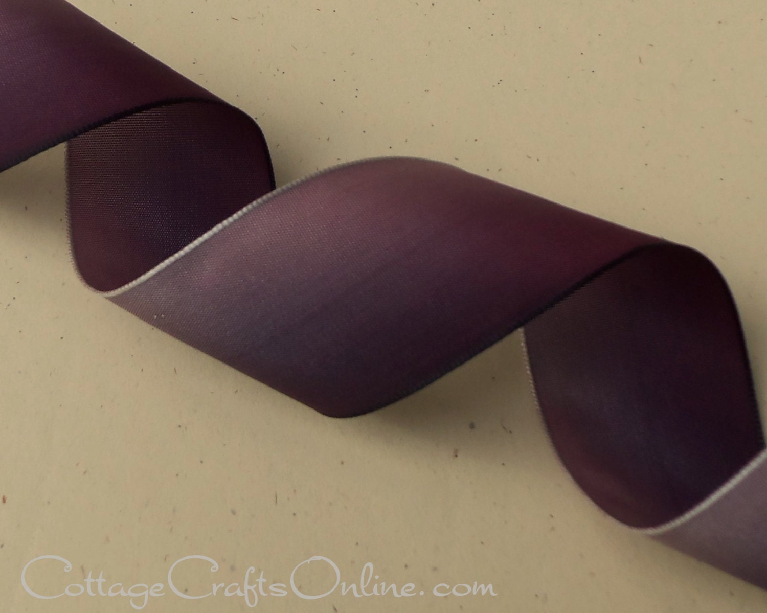 Wired Ribbon 1 1/2 Purple Plum Ombre TWENTY FIVE YARD