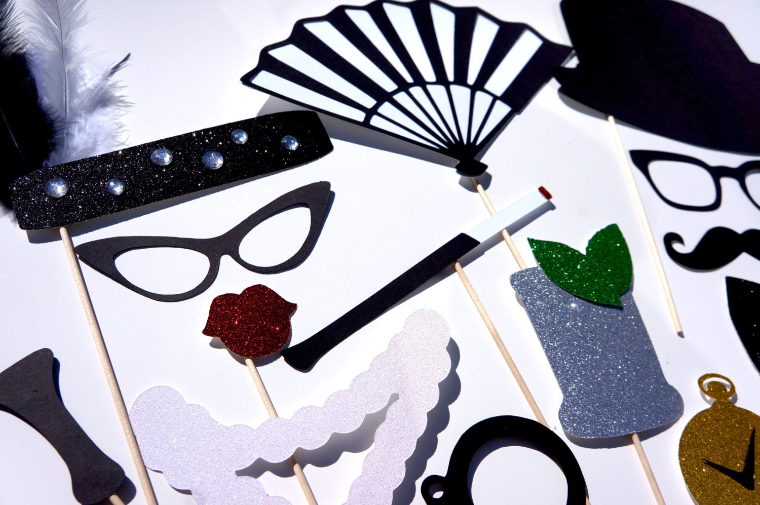 1920's Inspired Photo Booth Prop Set 22 piece set