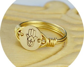 Chai Ring Sterling Silver Filled Wire Wrapped by SimplyCharmed21