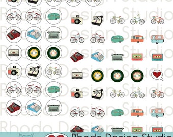 Retro camper clipart | Etsy