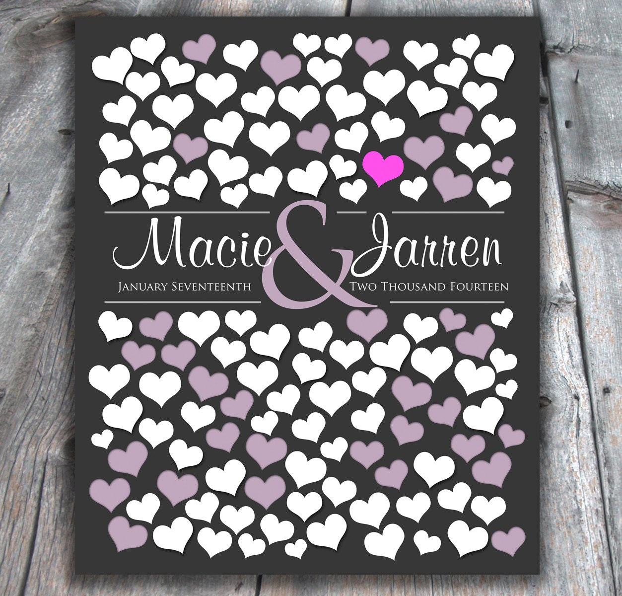 PERSONALIZED WEDDING GIFT Poster Anniversary Gift