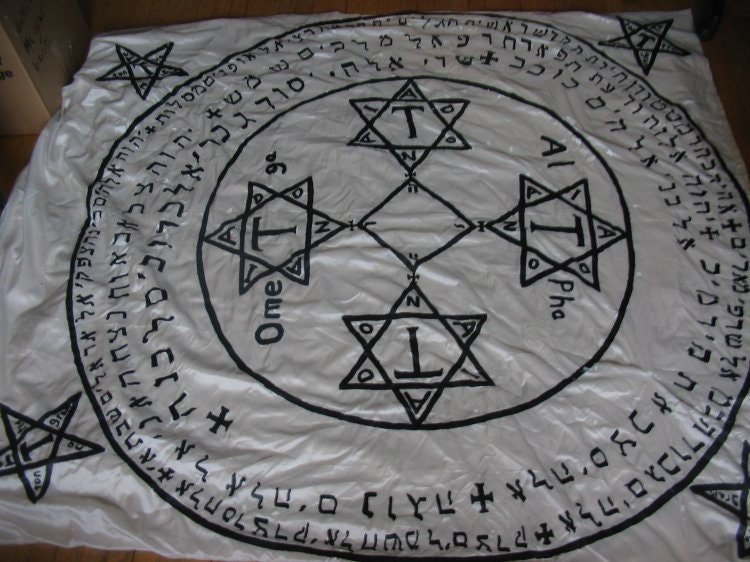 Grimoire Goetia or custom evocation circle hand painted by