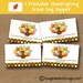 Thanksgiving Treat Bag Toppers for Kids Colorful Turkey