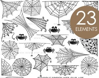 Spider clipart | Etsy