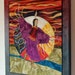 Native American Fancy Shawl Dancer four directions art quilt
