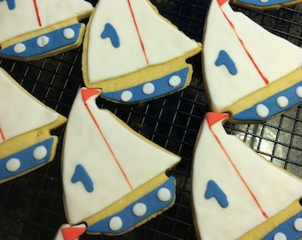 Popular items for boat sugar cookie on Etsy