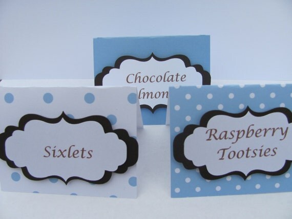 Items similar to Set of 12 Food Labels, Buffet Food Labels, Bridal ...