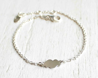 Cloud bracelet bone and sterling silver by hoparis on Etsy