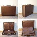 Vintage Atlas Briefcase Brown American Harness Leather / Atlas