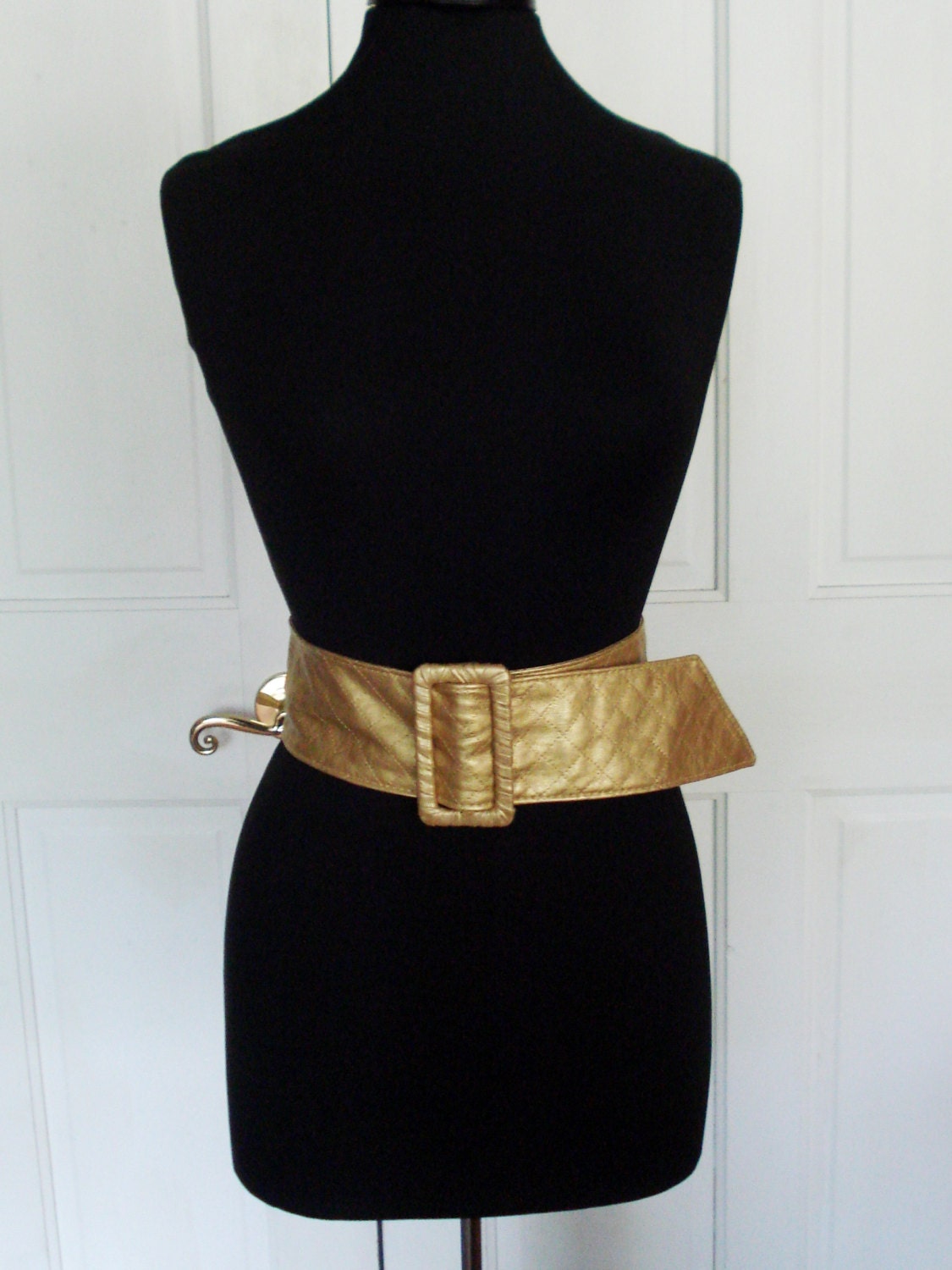 Wide Gold Quilted Belt – Haute Juice