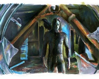 Poltergeist Closet Ghost Art Poster Print by Jimbeanus on Etsy