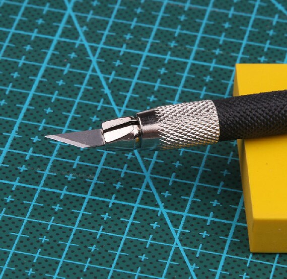 Metal Head Rubber Graverwith blades Carving Knife Carver