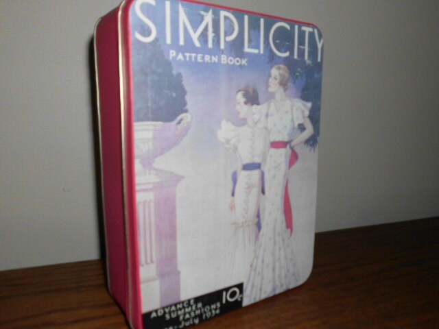 Vintage Simplicity Pattern Book tin 1930s styles dresses – Haute Juice