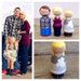 Custom family of 3 peg people