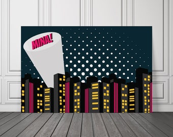 Super hero backdrop | Etsy