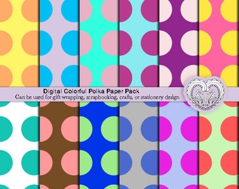 Items similar to Digital Scrapbooking Paper Set V1: Grunge Retro ...