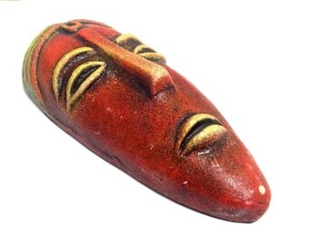 Paper Mache Indian Mask Set, Wall Hanging