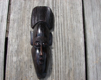 Carved wood mask | Etsy