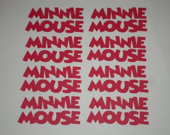 Popular items for minnie mouse word on Etsy