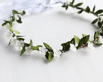 Green leaf crown | Etsy