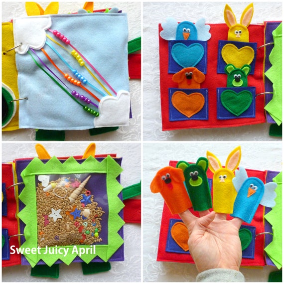 Personalized CUSTOMIZED Felt Quiet Activity Book for Children.